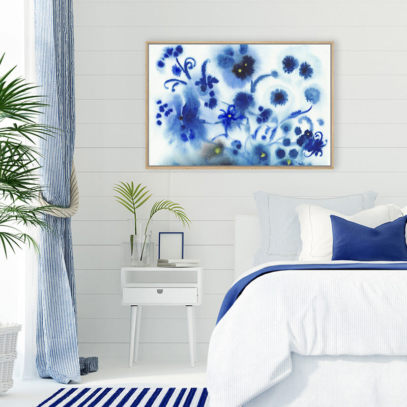 Hamptons Style, Navy Blue and White Wall Art Prints - Australia