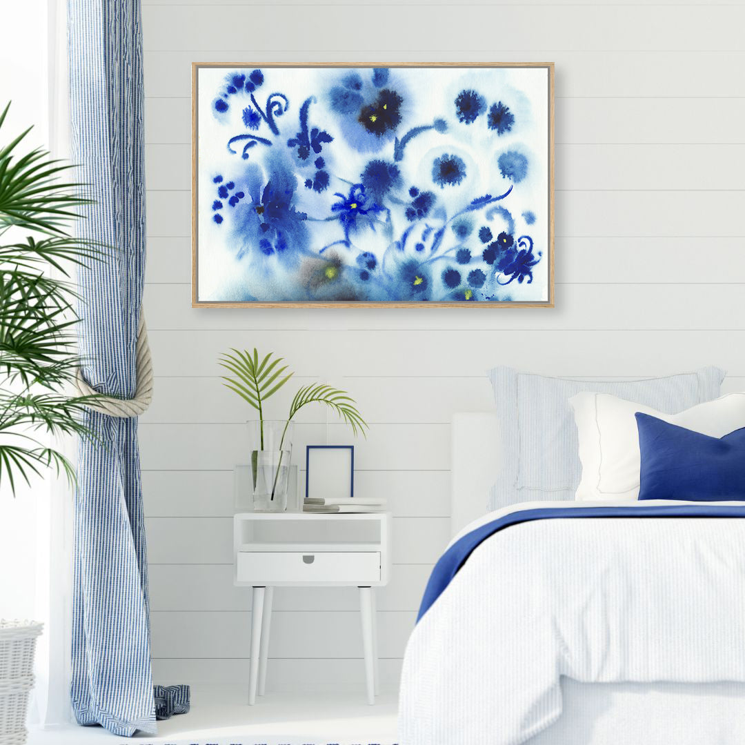 Hamptons Style, Navy Blue and White Wall Art Prints - Australia
